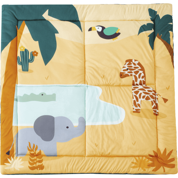 Little Big Friends Tapis d'éveil patchwork jungle | roseoubleu.fr