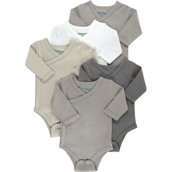 kindsgard Body cache-coeur trunder manches longues gris lot de 5 ...