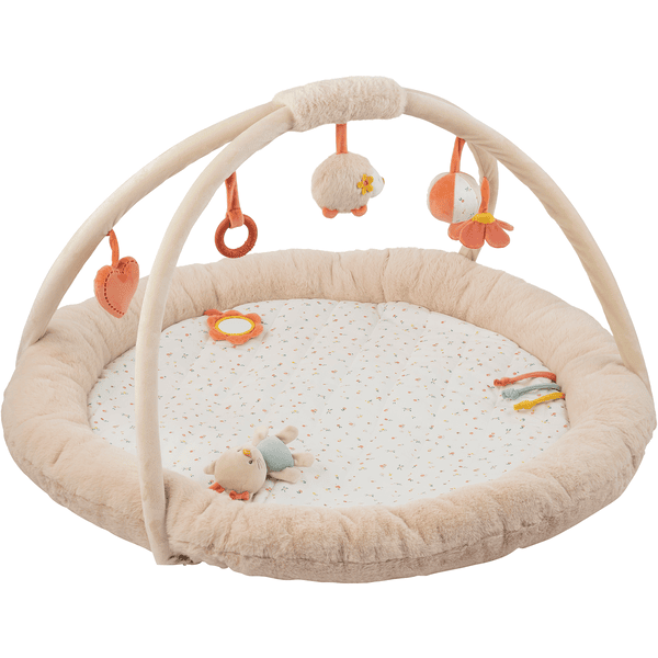 Nattou Tapis d'éveil pouf arches Mila, Lana et Zoé beige | roseoubleu.fr