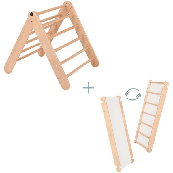 kindsgard Trójkąt wspinaczkowy klatremand nature ze zjeżdżalnią/drabiną ...
