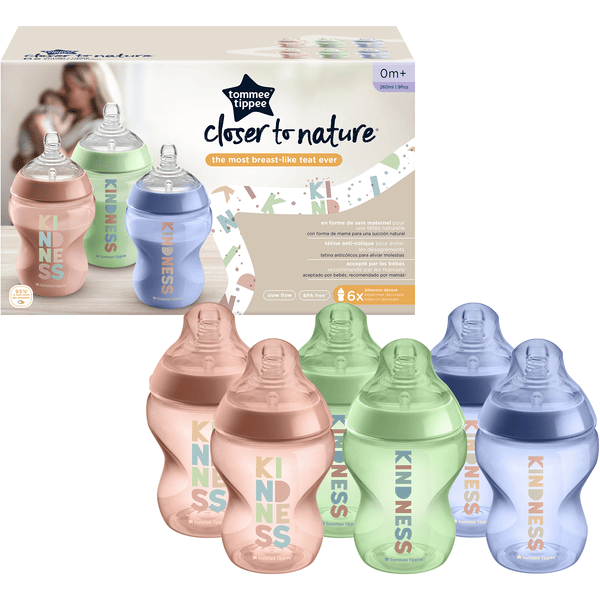 Tommee Tippee Butelki dla niemowl t Closer to Nature 6 x 2