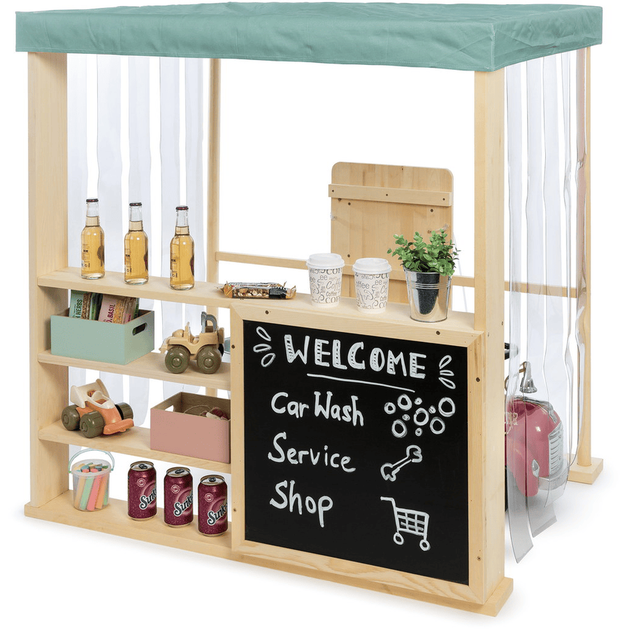 MUDDY BUDDY® Table enfant jeux station service Bubble Catcher bois ...