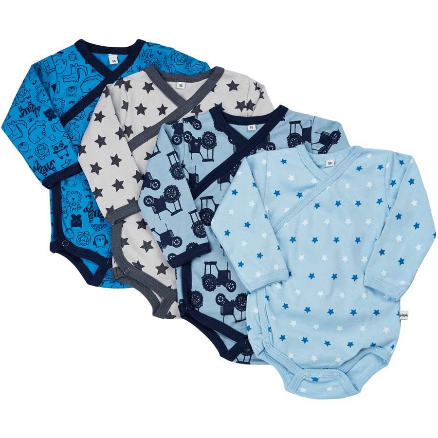 pippi Body cache-coeur enfant Blue lot de 4 | roseoubleu.fr