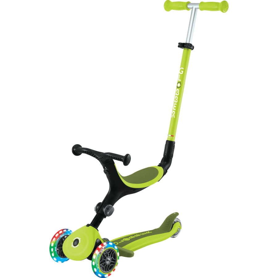 GLOBBER GO-UP ACTIVE LIGHTS lime grün-grün, mit Leuchtrollen - babymarkt.de