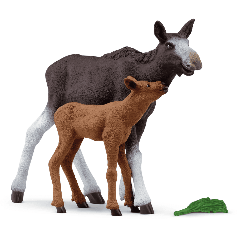 schleich ® Vaca alce con cría (NatGeo) 42603 - rosaoazul.es