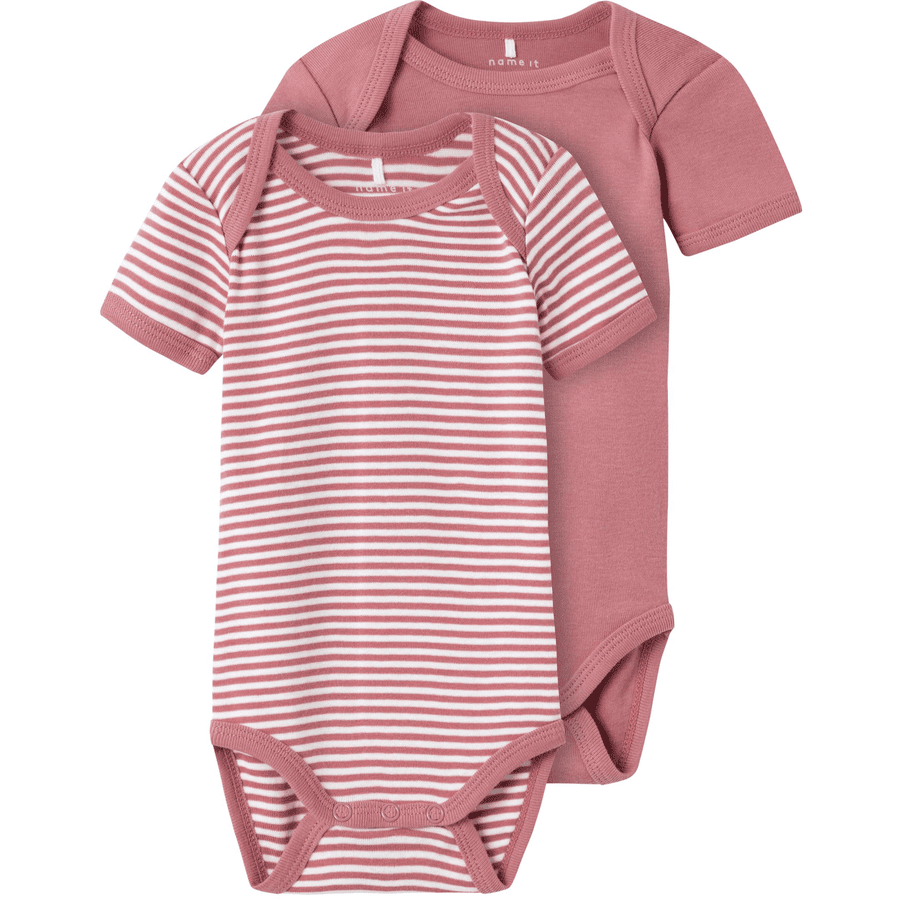 name it Kurzarmbody 2er Pack Mesa Rose - baby-markt.ch